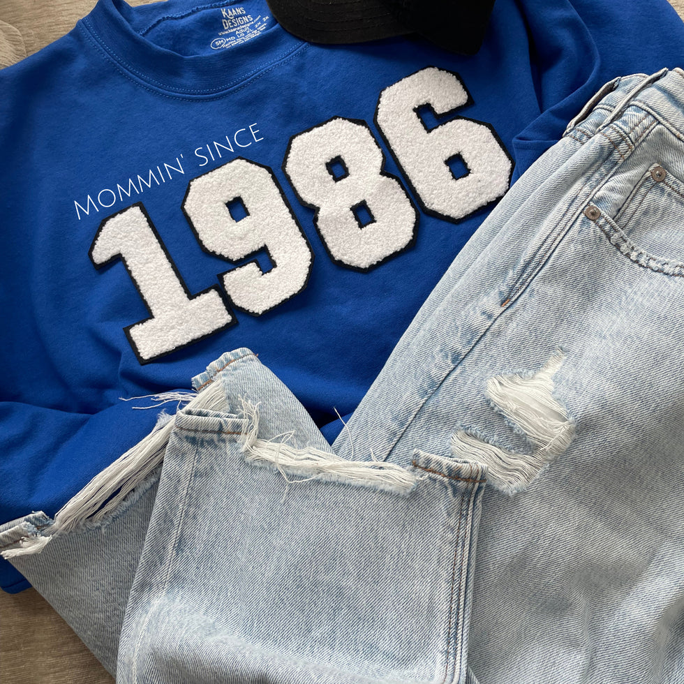 Adult Customizable Number Sweatshirts ( multiple colors and print opti ...